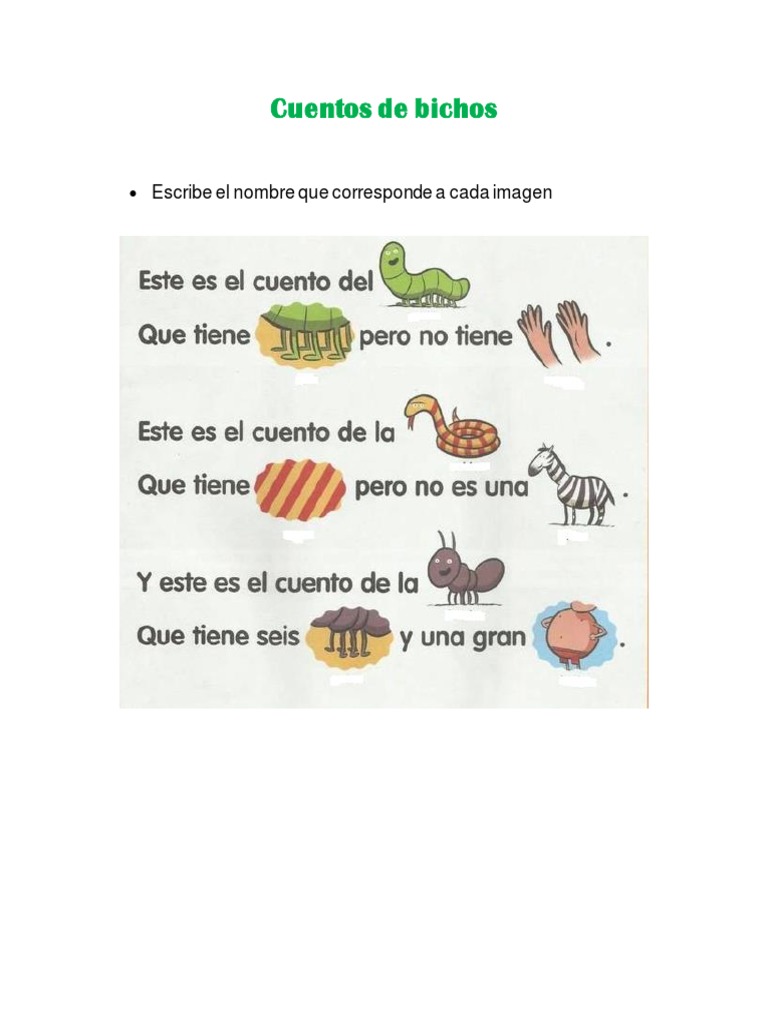 Cuentos Bichos | PDF