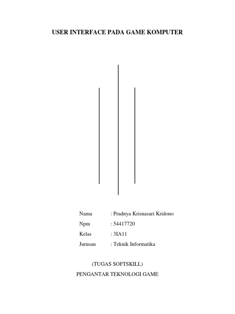 Desain User Interface Game Komputer | PDF