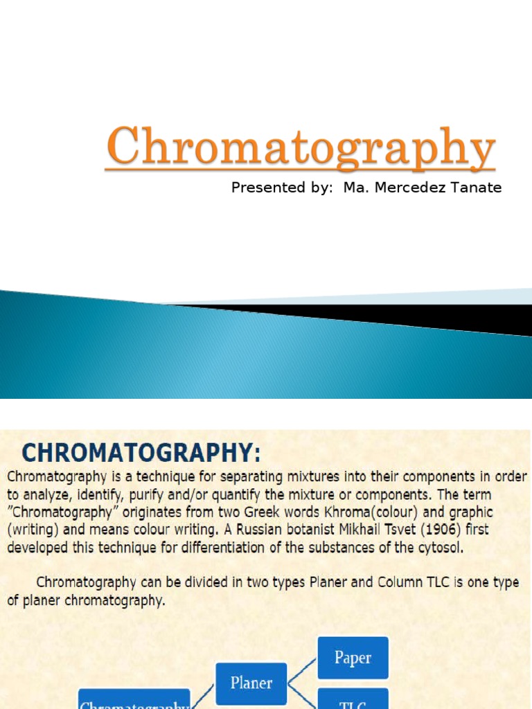 Presented By: Ma. Mercedez Tanate | PDF | Chromatography | High Performance Liquid Chromatography