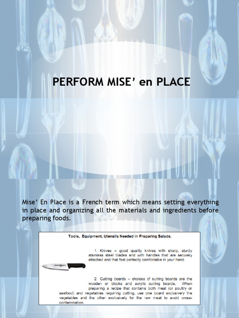 Understanding Mise en Place | PDF