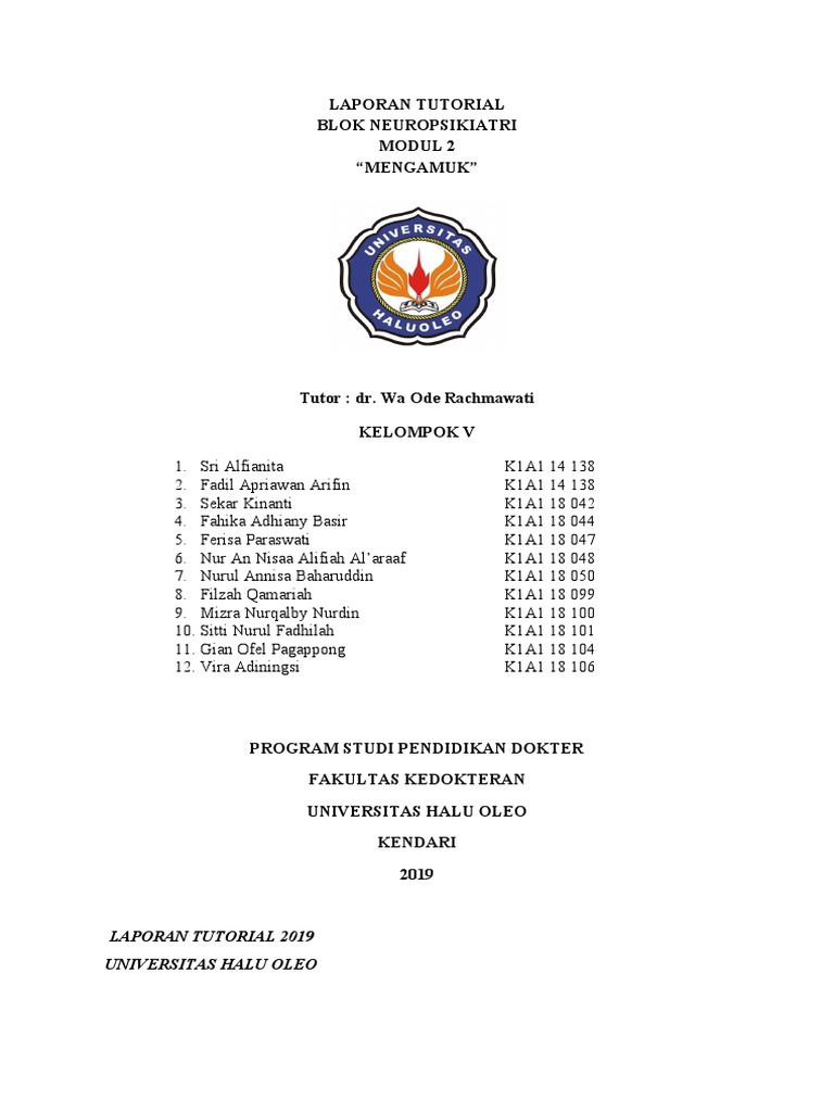Laporan Tutorial Modul 2 Kelompok V | PDF | Kesehatan Holistik | Sains & Matematika