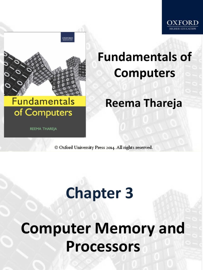 Fundamentals of Computers: Reema Thareja | PDF | Computer Data Storage | Random Access Memory