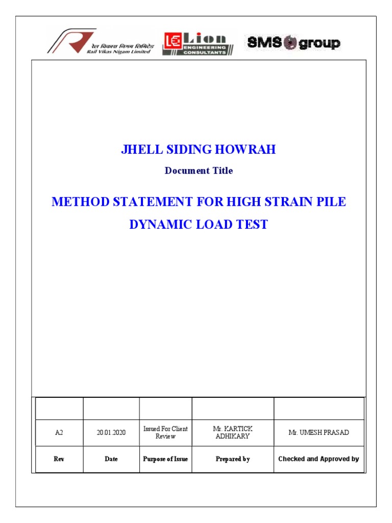 High Strain Dynamic Pile Testing Method | PDF | Deep Foundation ...