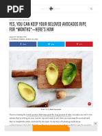Avocado Stages of Ripeness Chart | PDF | Avocado | Edible Fruits