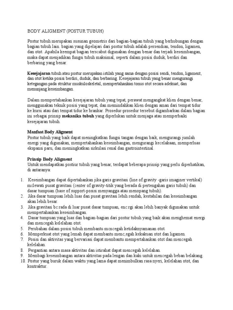 Body Aligment-10 | PDF