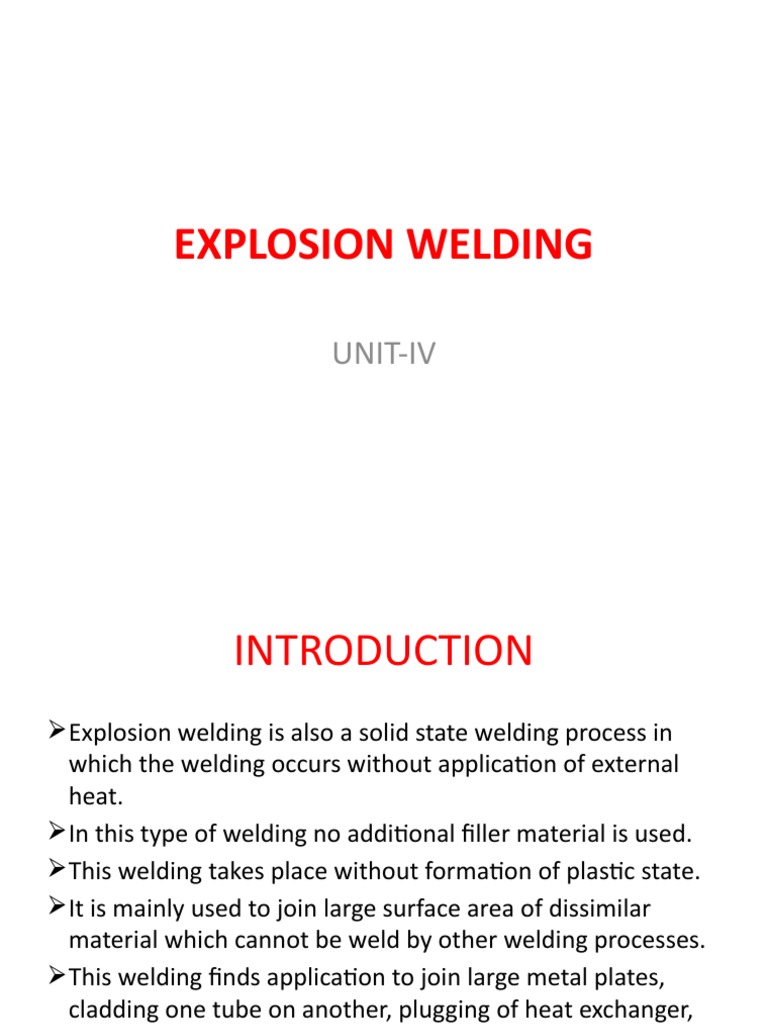 5-Explosion Welding | PDF | Welding | Construction