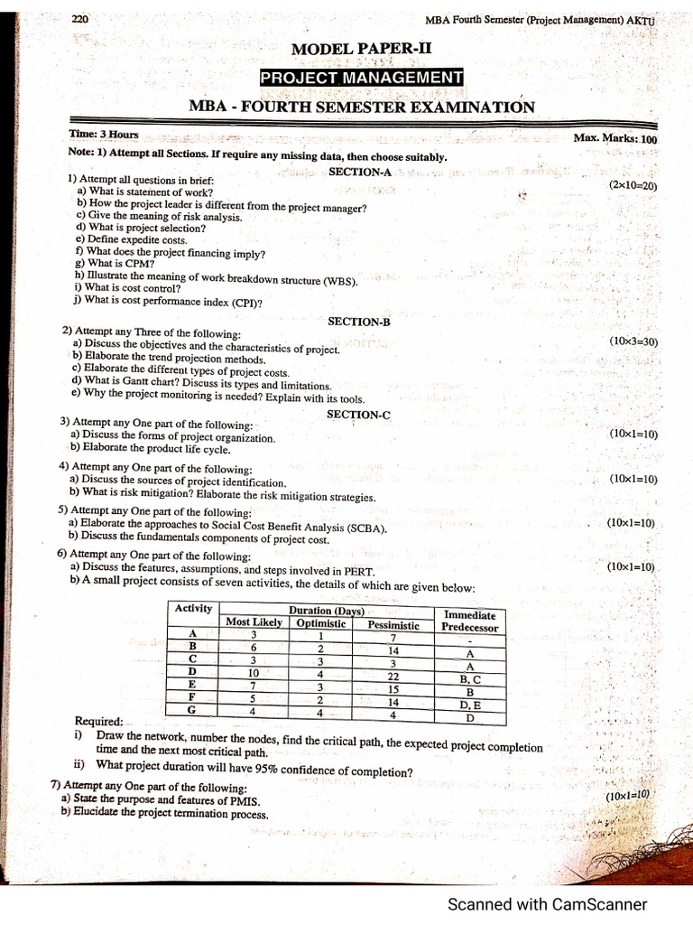 Aktu Exam Paper | PDF