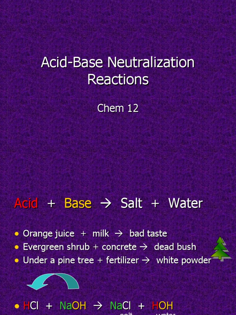 Acid-Base Neutralization 2nd | PDF | Acid | Salt (Chemistry)