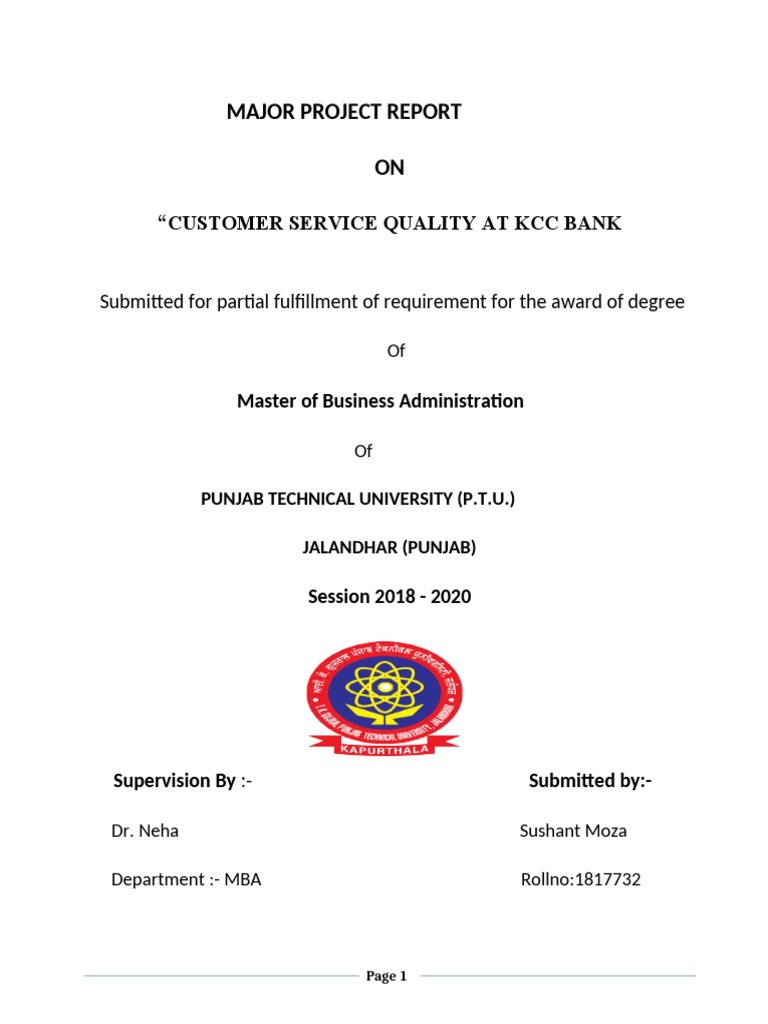 Sushant Project Researc | PDF | Customer Satisfaction | Research Design