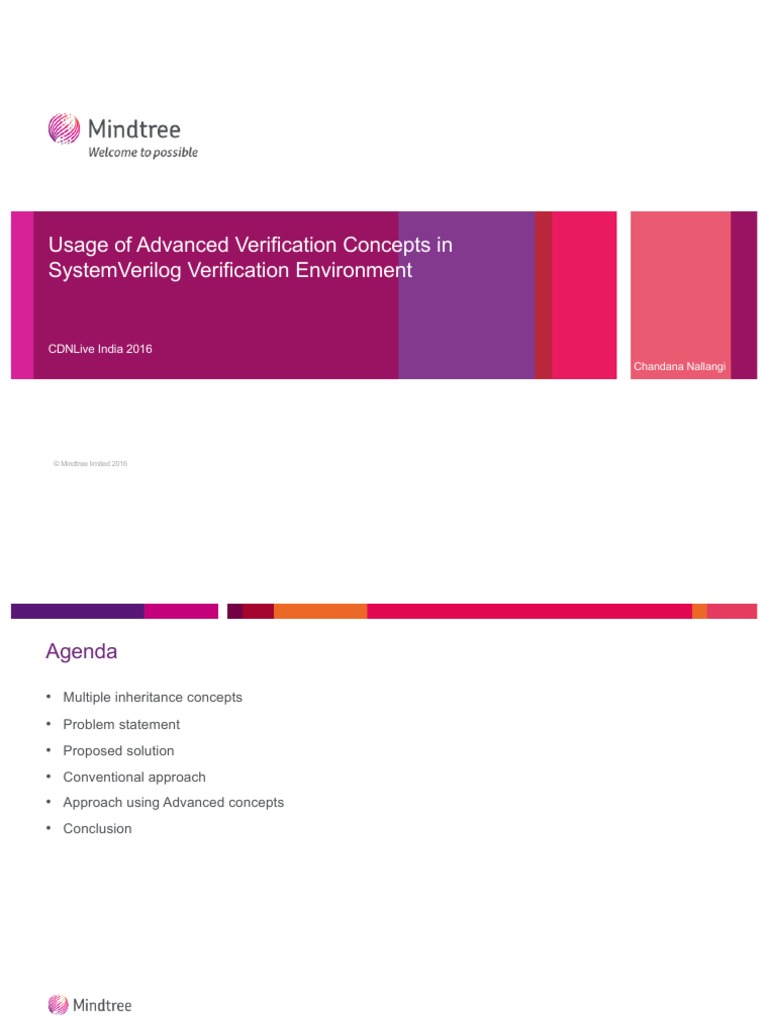 Usage Of Advanced Verification Concepts In Systemverilog Verification Environment Pdf 