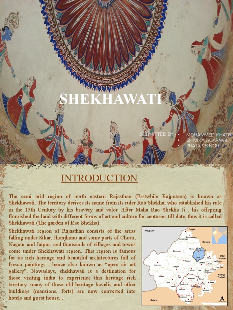 Shekhawati Region PDF | PDF | Art Media | Paintings