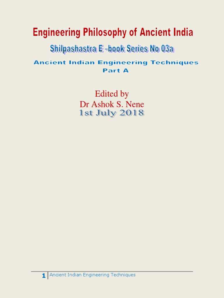 3a-Ancient Indian Engineering Techniques | PDF | Nature