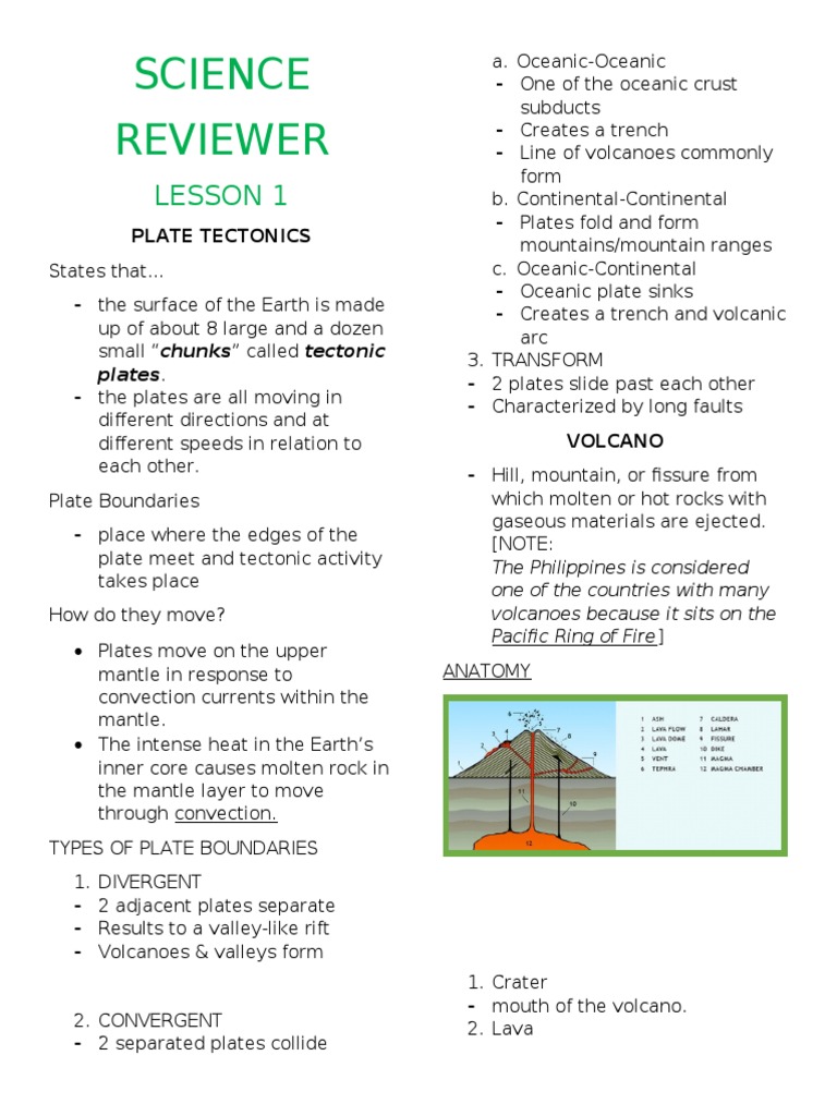 Plate Tectonics and Volcano Formation: An Overview of Plate Boundaries ...