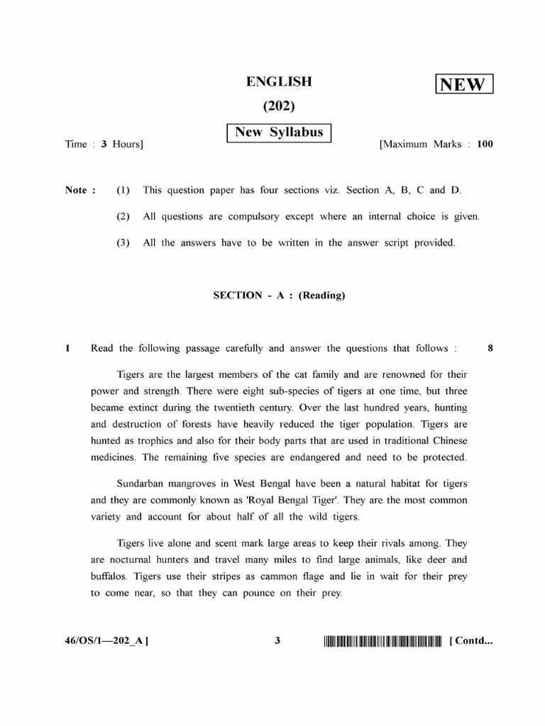 English Language and Writing Paper 1 | PDF