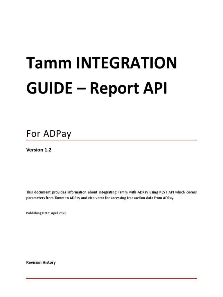 ADPay - Report API Integration Document - V1.2 - REVIEWED - V2 ...