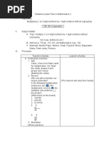 Grade 3 Detailed Lesson Plan Mathematics | PDF | Yarn | Lesson Plan