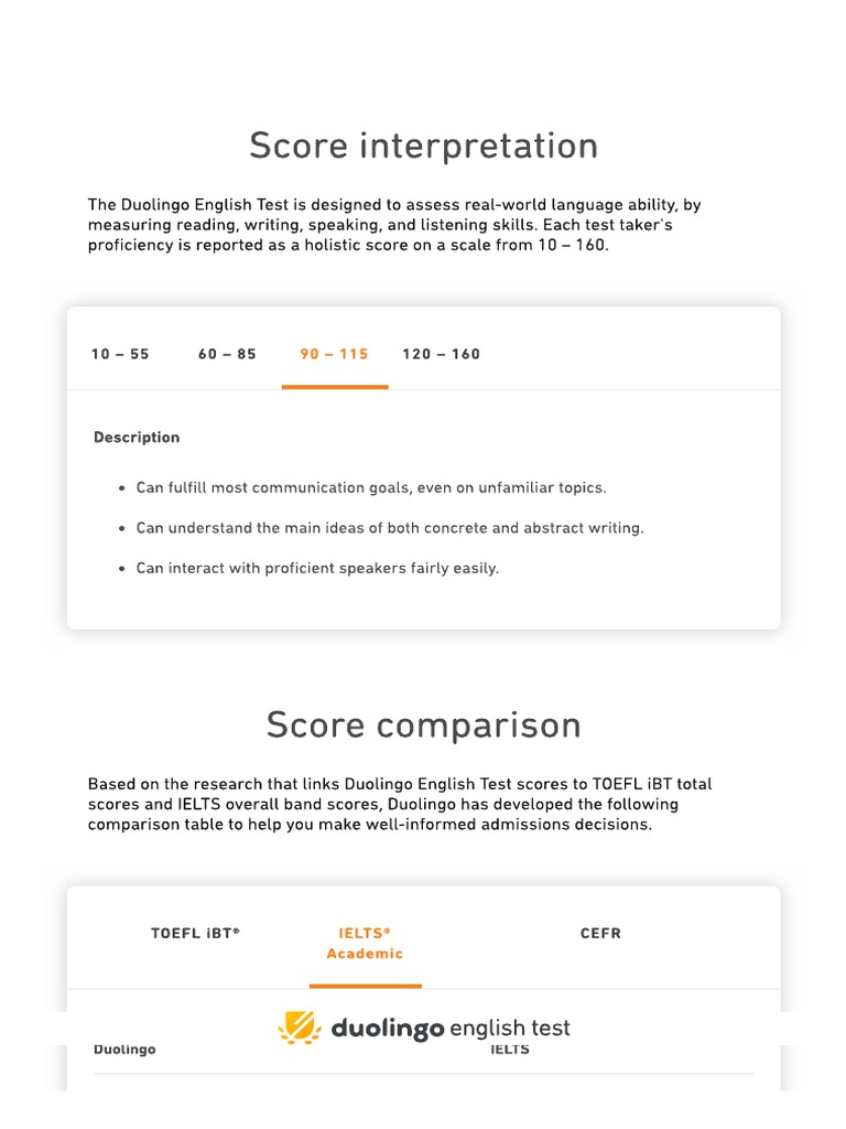 Duolingo English Test | PDF