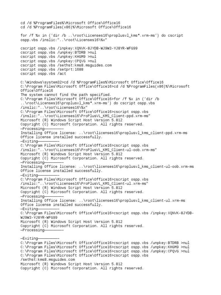 Code For Office 365 Activation | Download Free PDF | System Software ...