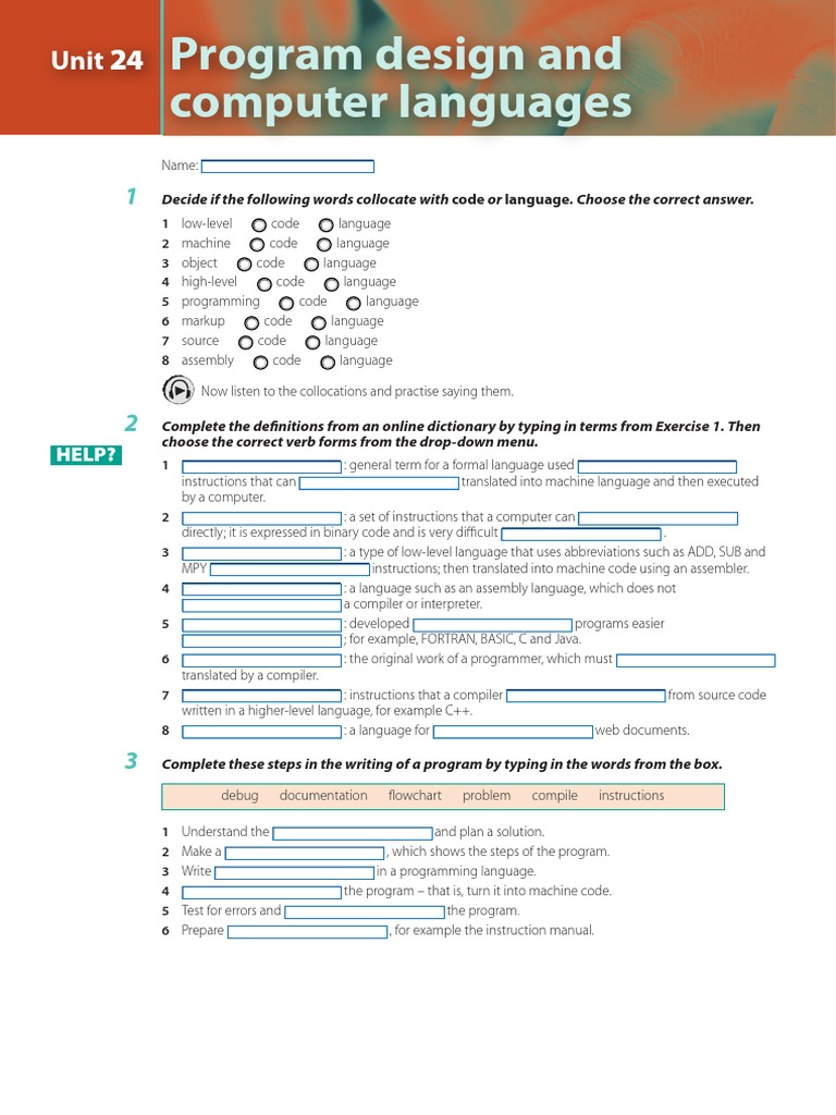 Program Design and Computer Languages: Help? Help? Help? Help? | PDF ...