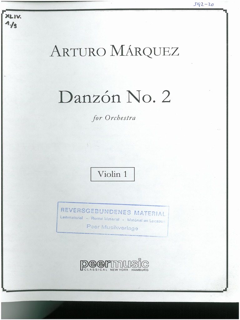 Márquez - Danzón Nº2 - Violín I PDF | PDF