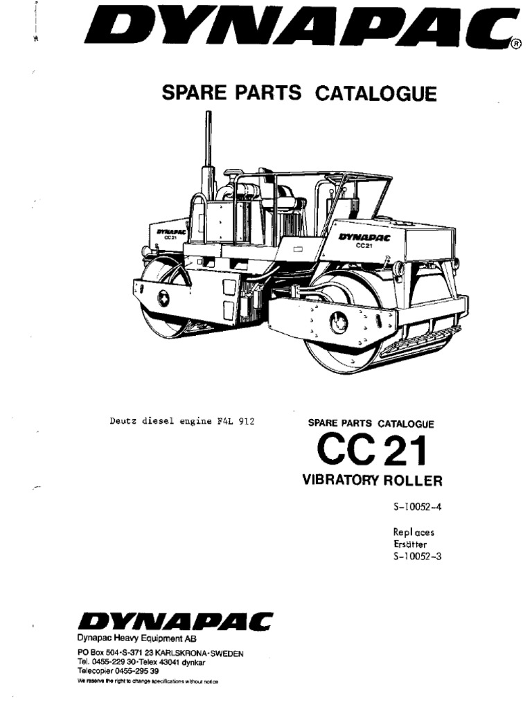 CC21 - Rolo Dynapac | PDF