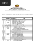 Lista de Nomes - Angolanos - Completos | PDF