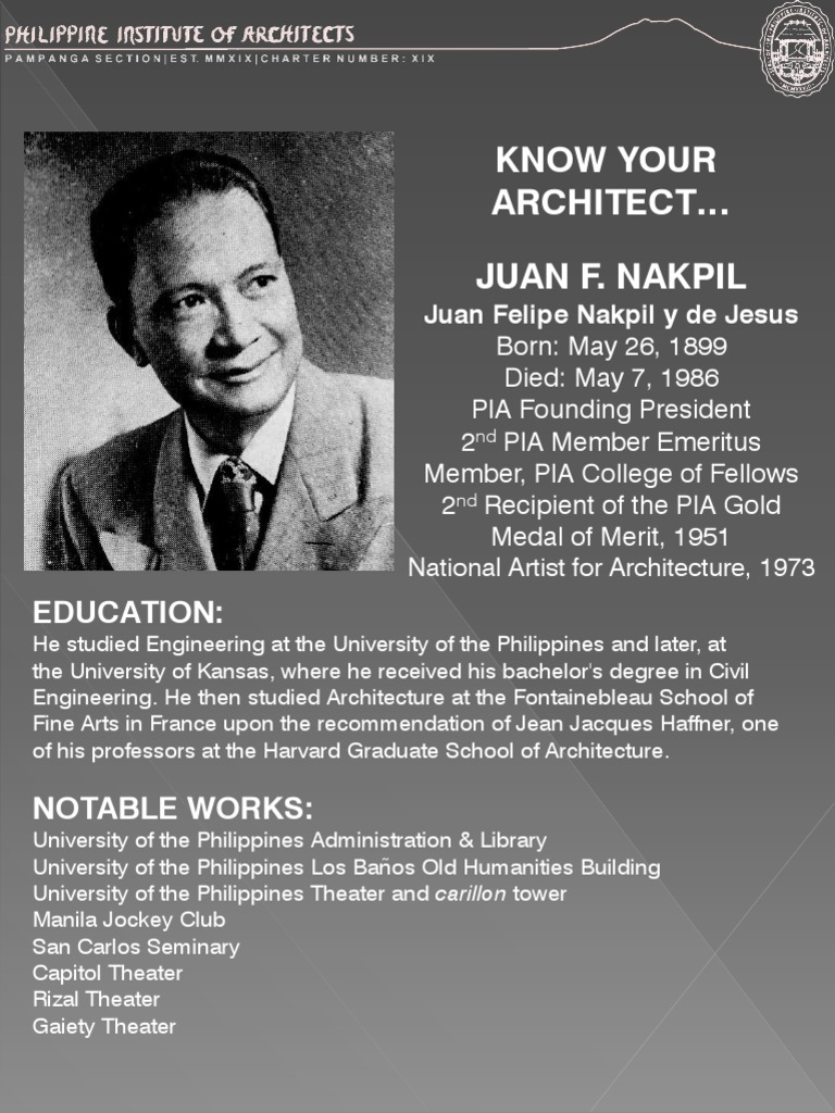 PIA History - Filipino Architects | PDF | Philippines