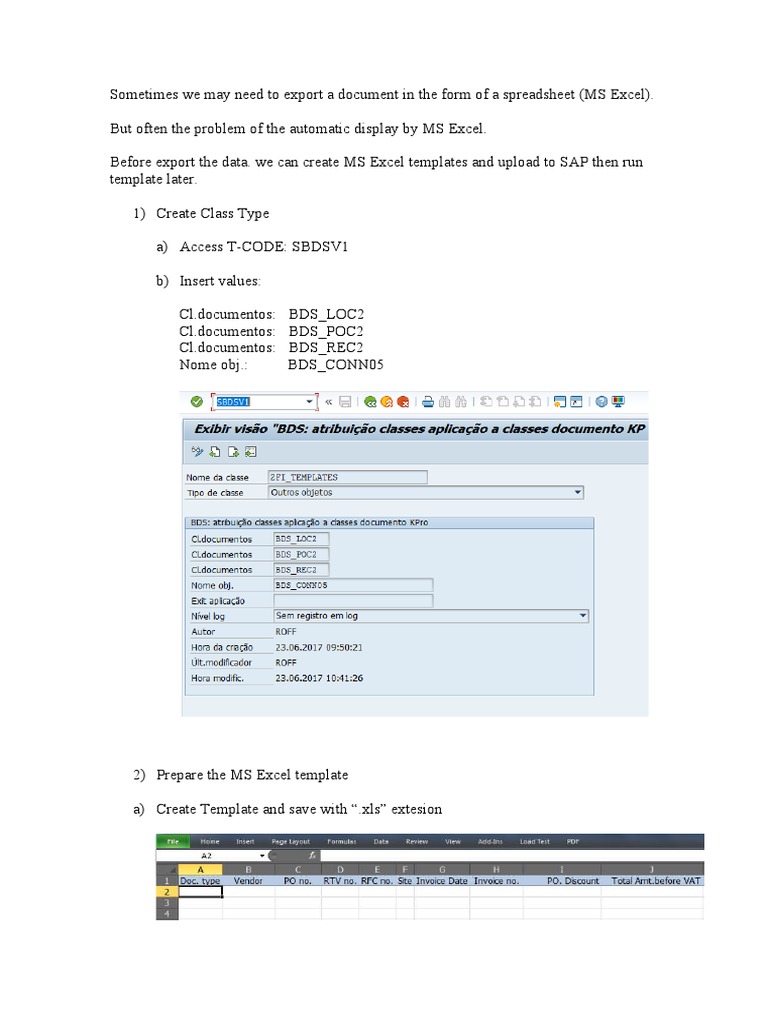 Export To Excel With Template | PDF | Microsoft Excel | Data Management