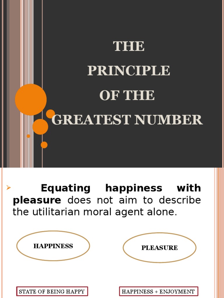 Principle of The Greatest Number | PDF
