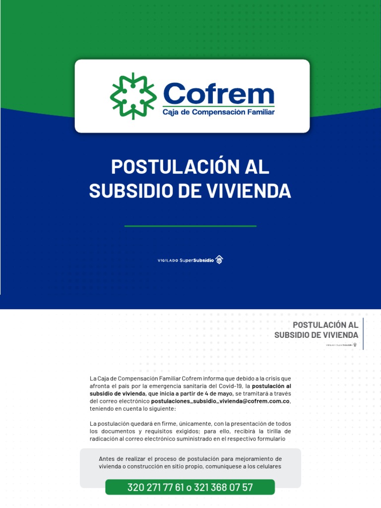 Cartilla Vivienda Cofrem | PDF | Derecho