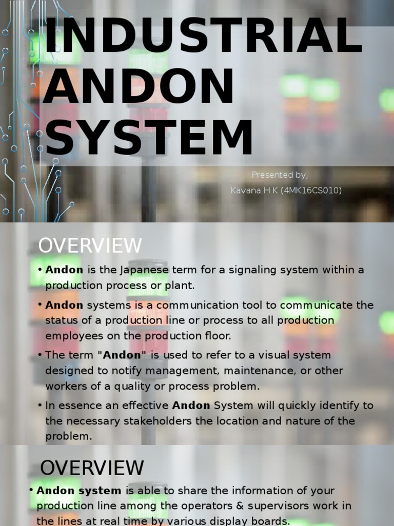Industrial Andon System | PDF | Databases | Analytics