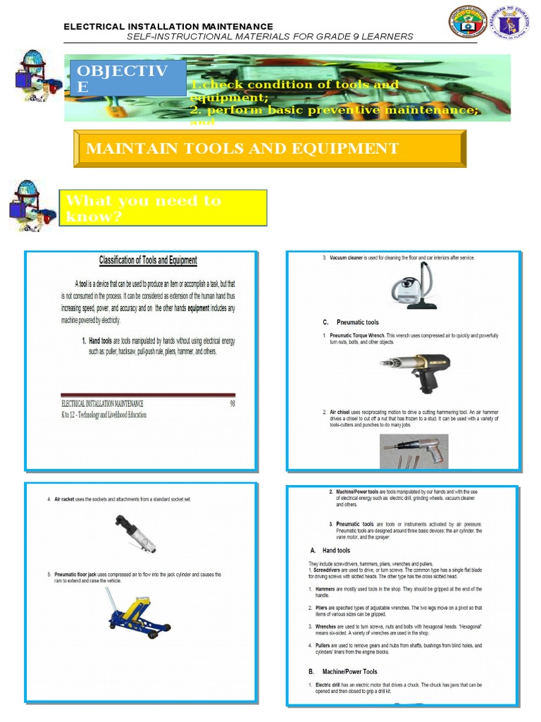 Grade 9 Electrical Maintenance Guide | PDF | Technology & Engineering