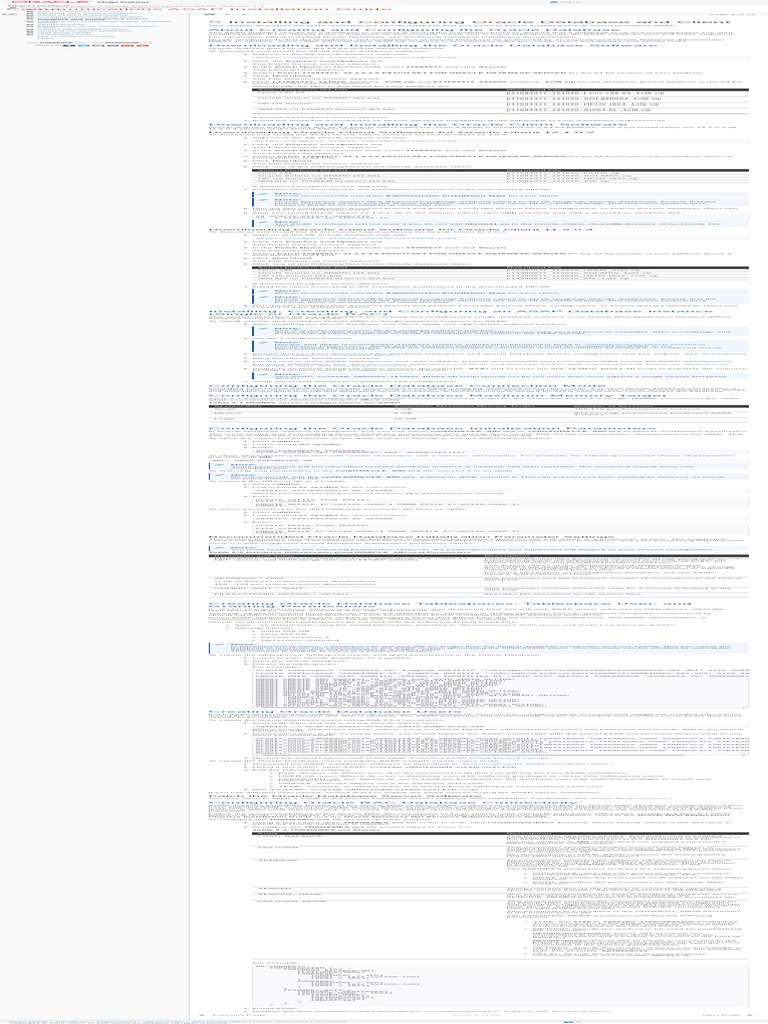 Installing and Configuring Oracle Database and Client PDF | PDF | 64 Bit Computing | Databases
