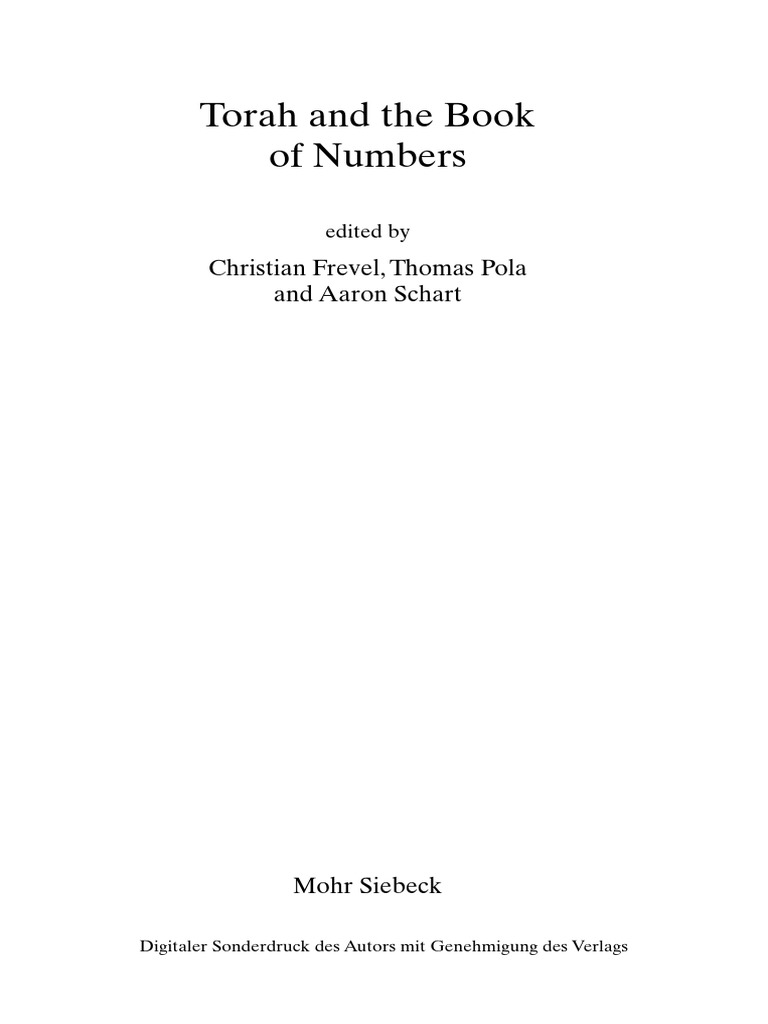 The Book of Numbers - Formation Composit PDF | PDF | Torah | Book Of ...