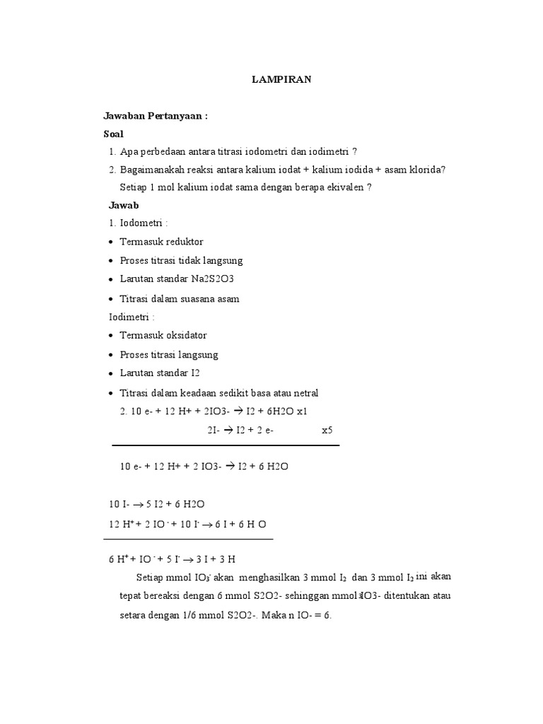Lampiran Iodo Iodi-1 | PDF