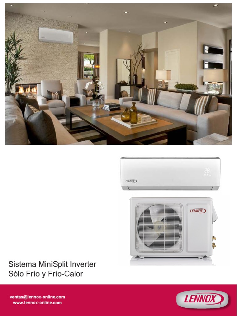 Minisplit Lennox Inverter 18 23 Seer Ver 1 | PDF | Uso eficiente de ...