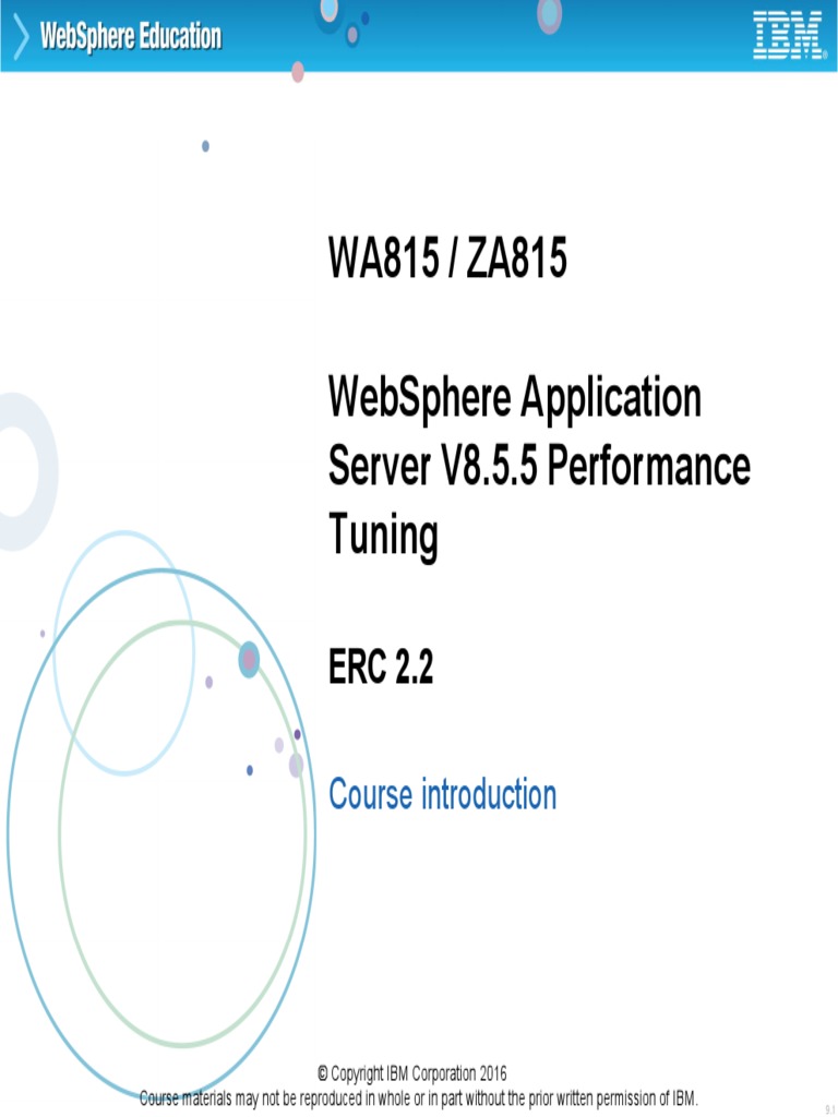 Wa815 / Za815 Websphere Application Server V8.5.5 Performance Tuning | PDF | Application Server ...