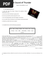 "A Sound of Thunder" Plot Summary | PDF | Plot (Narrative)