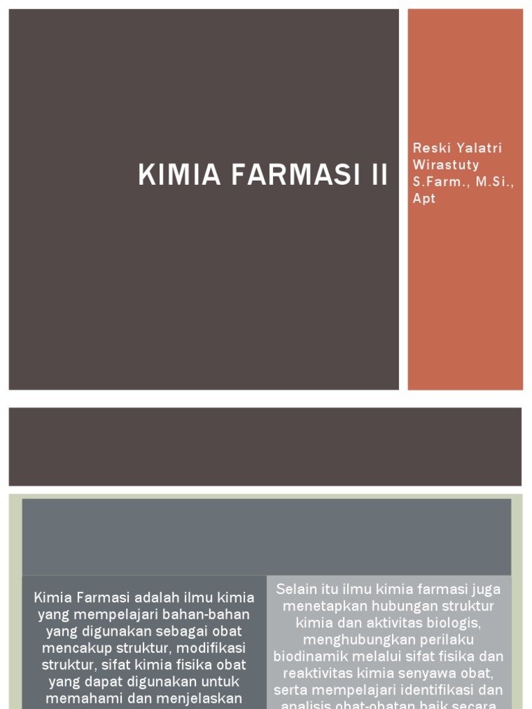 Pengantar Kimia Farmasi II | PDF | Pengembangan Diri | Kesehatan Holistik