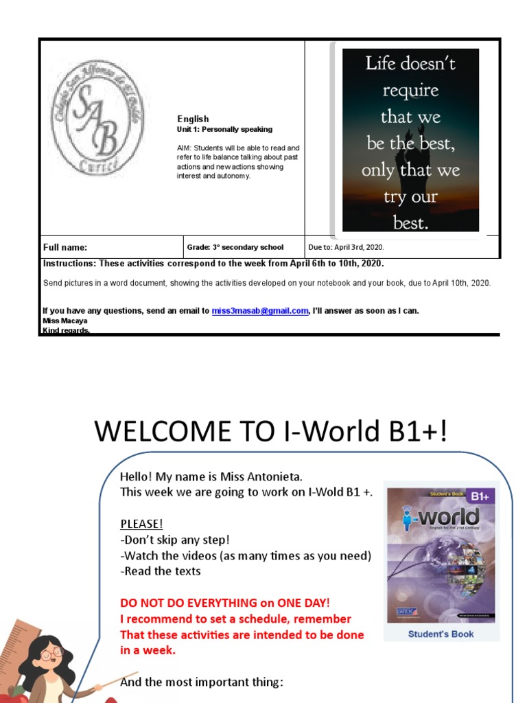 02 - PPT Lesson 2 - Unit 1 - 3ma | PDF