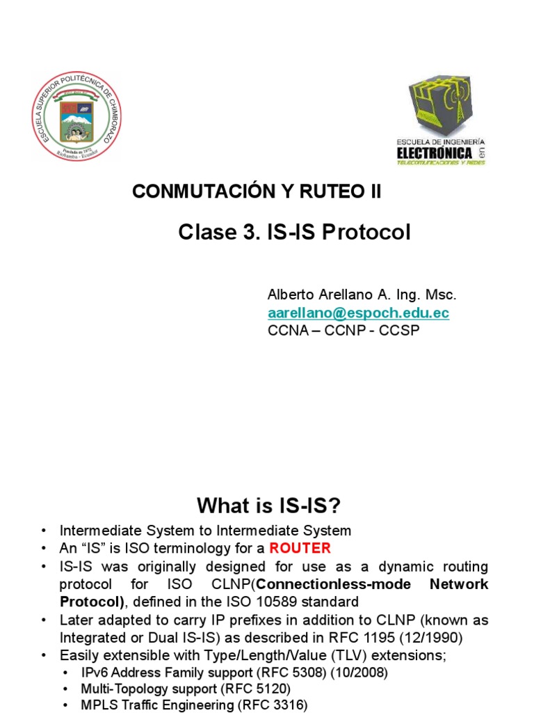 Protocolo ISIS | PDF | Multiprotocol Label Switching | Networking