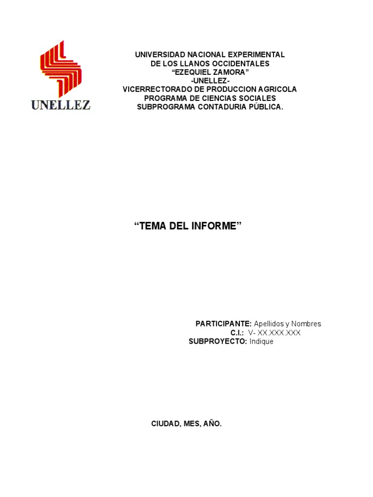 Portada Unellez | PDF Portada Unellez | PDF