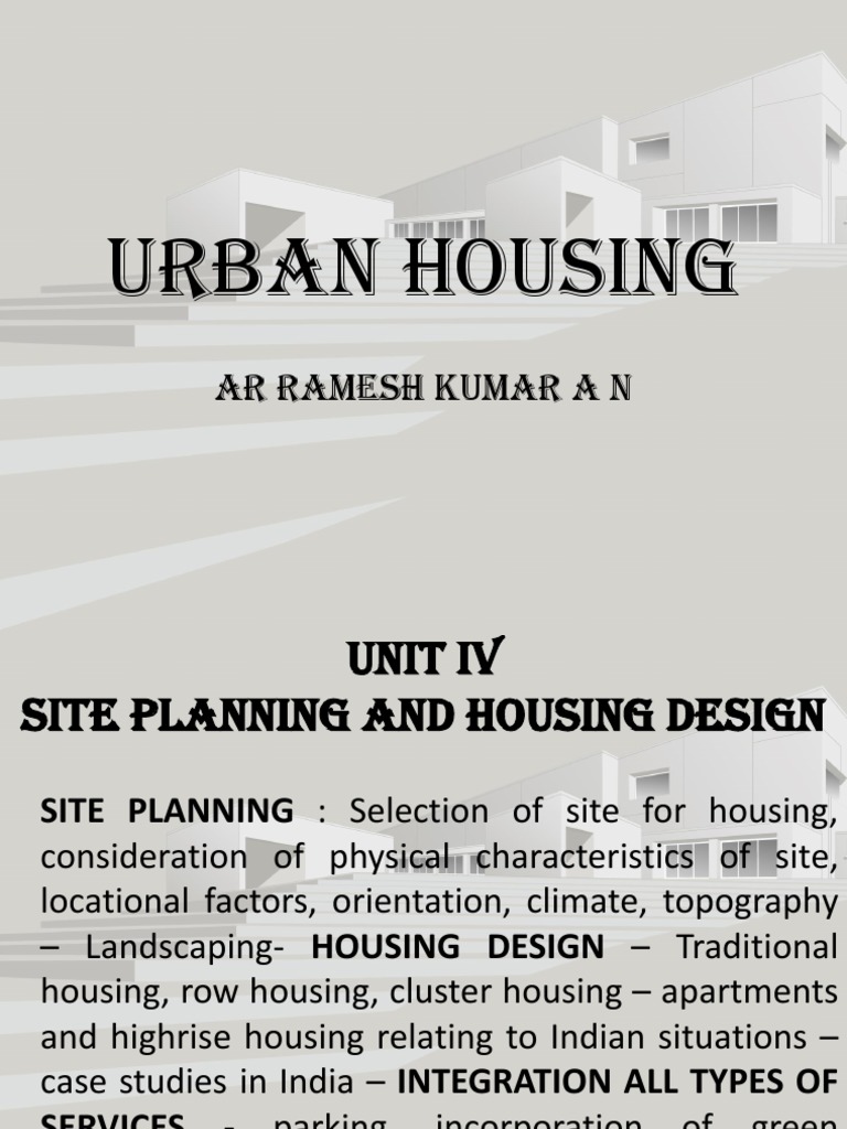 Urbanhousing Unit 4 Pdf Pdf Building Insulation Sustainability