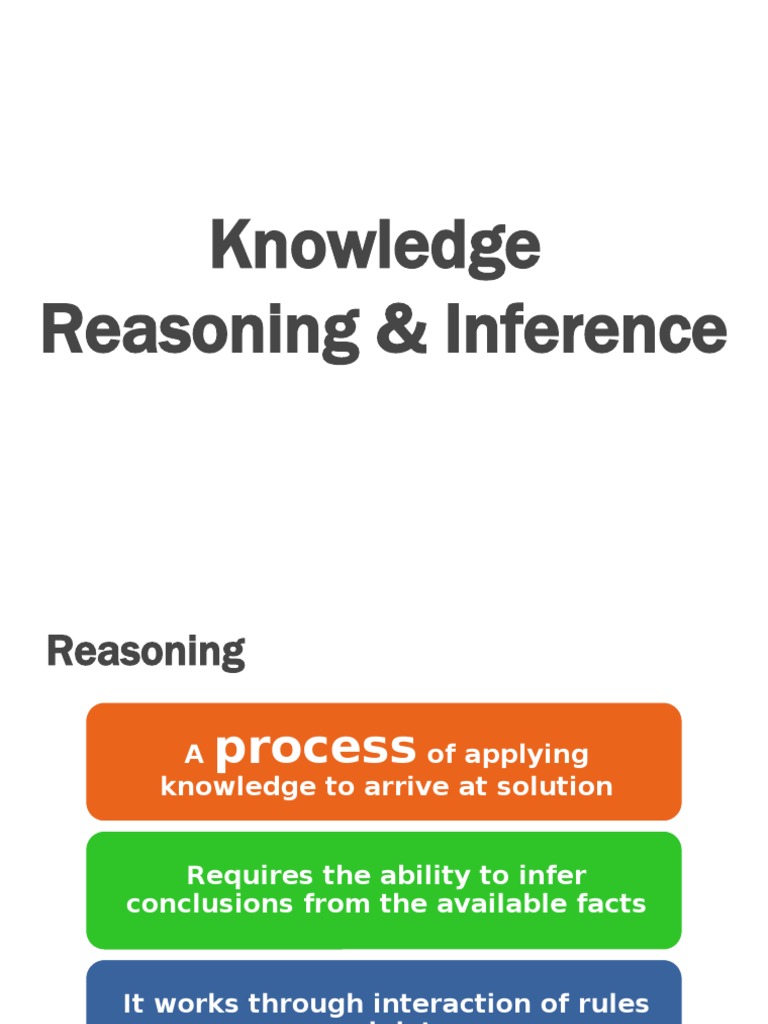 Stin1013 - KNOWLEDGE REASONING | PDF | Inference | Justification
