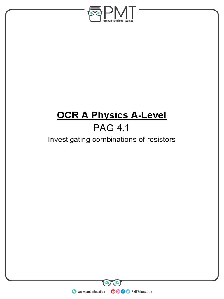 PAG 04.1 - Investigating Resistance | PDF