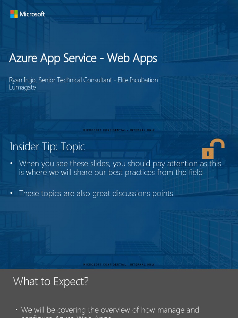 Azure App Services - Web Apps | PDF | Microsoft Azure | Web Application