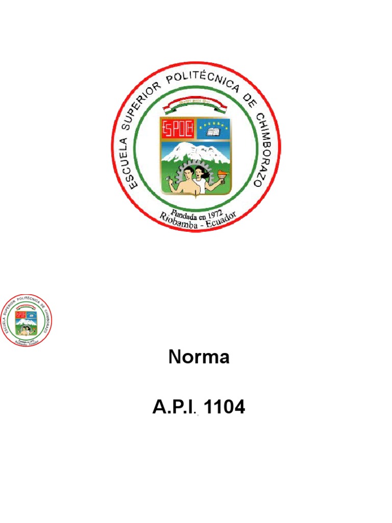 La Norma Api 1104 | PDF | Soldadura | Construcción