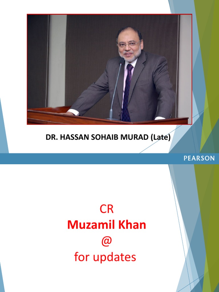 Dr. Hassan Sohaib Murad (Late) | PDF | Business Economics | Marketing