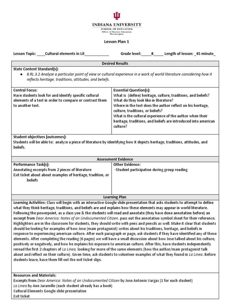 Lesson Plans 3 | PDF | Lesson Plan | Attitude (Psychology)