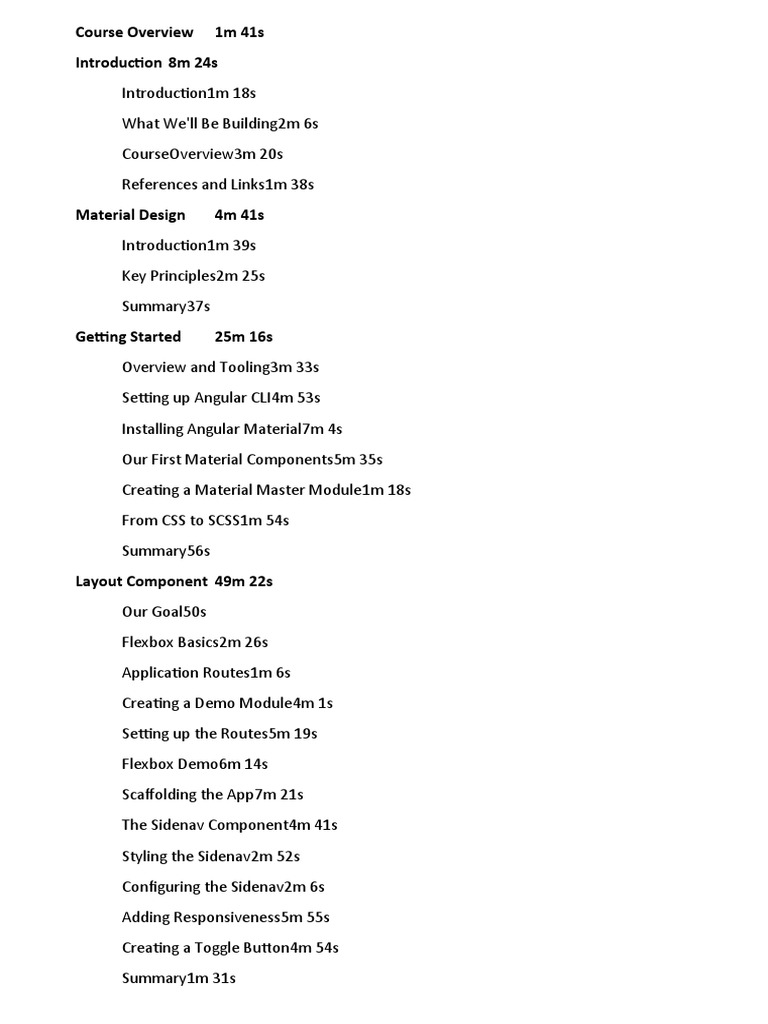 Course - Angular Material | PDF | Command Line Interface | Software Engineering